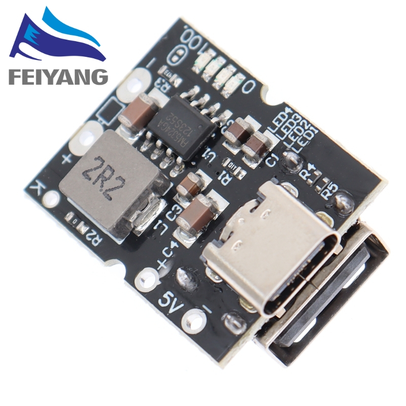 Type-c USB 5V 2A Boost Converter Step-Up โมดูลพลังงานแบตเตอรี่ลิเธียม ...