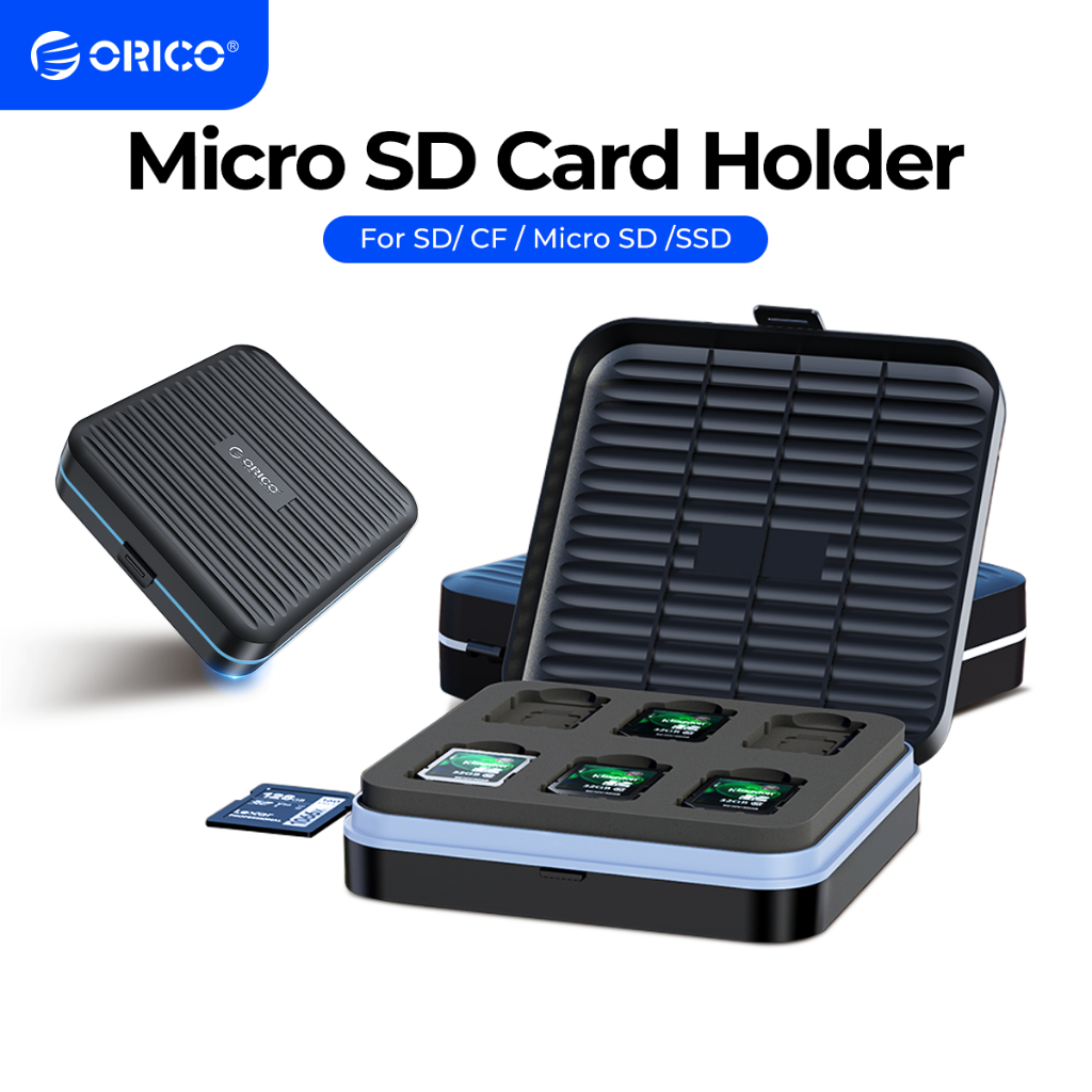 Orico Micro SD Card Holder 16 Slots Memory Card Storage Case Protector ...