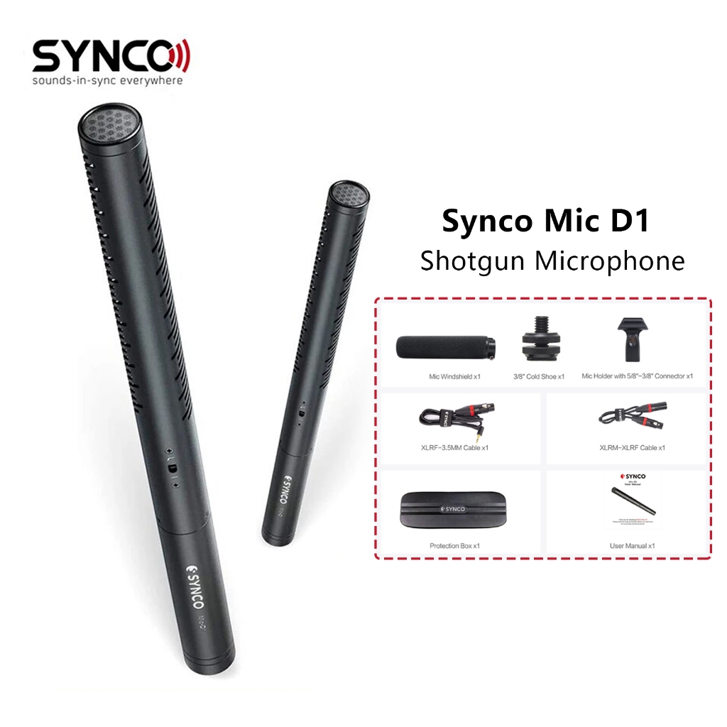 Synco Mic D1 Super Cardioid Directional Condenser Shotgun ไมโครโฟน ...