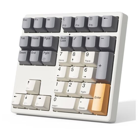 Magicforce MF34 numpad 34 คีย์ ปุ่มกดตัวเลขเชิงกล สายเคเบิล USB สีขาว ไฟด้านหลัง | Shopee Thailand
