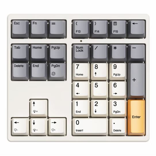 Magicforce MF34 numpad 34 คีย์ ปุ่มกดตัวเลขเชิงกล สายเคเบิล USB สีขาว ไฟด้านหลัง | Shopee Thailand