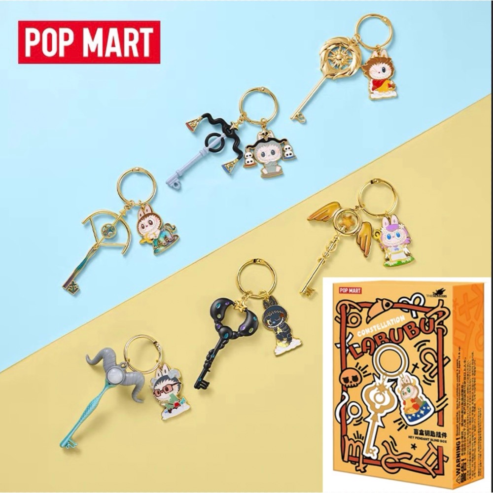 ของแท้ POPMART Labubu THE MONSTERS constellation key pendant สุ่ม ...