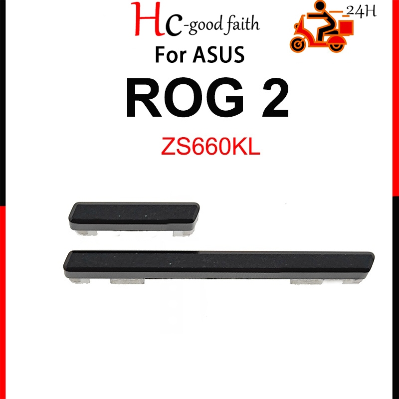 อะไหล่ปุ่มกดเปิดปิด ด้านข้าง และปุ่มปรับระดับเสียง แบบเปลี่ยน สําหรับ ASUS ROG Phone 2 3 5 ROG2 ...