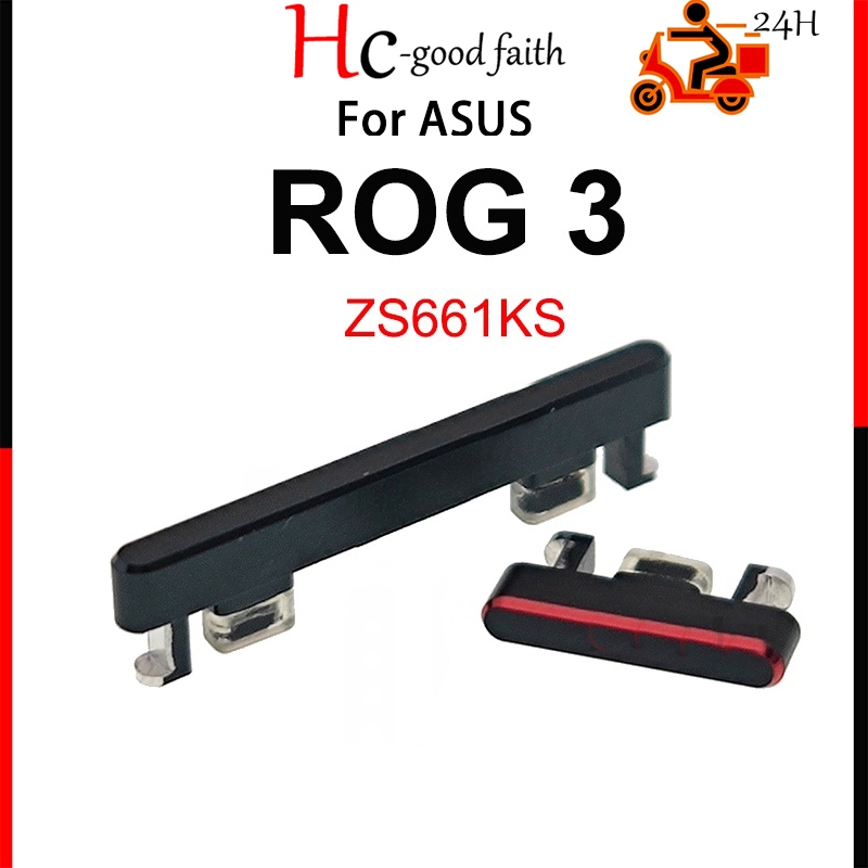 อะไหล่ปุ่มกดเปิดปิด ด้านข้าง และปุ่มปรับระดับเสียง แบบเปลี่ยน สําหรับ ASUS ROG Phone 2 3 5 ROG2 ...