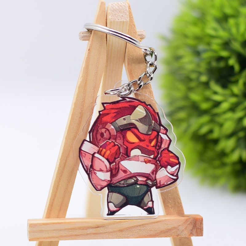 พวงกุญแจอะคริลิค จี้การ์ตูนอนิเมะ Overwatch Genji Cole Cassidy Shimada ...