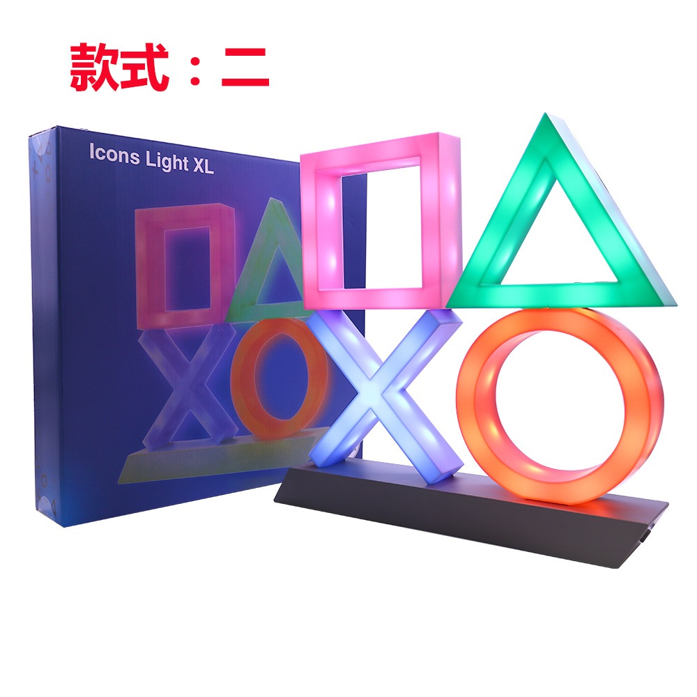 โคมไฟกลางคืน ขนาดเล็ก รูปไอคอนเกม XO ps5 PS4 สําหรับตกแต่งโต๊ะ | Shopee ...
