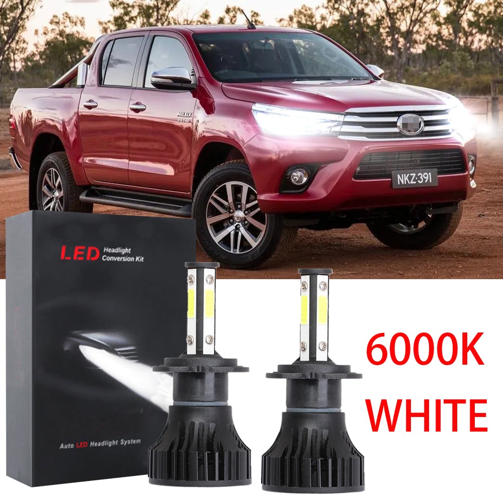 ชุดแปลงหลอดไฟหน้ารถยนต์ LHL LED 6000K 12-32V สีขาว สําหรับ Toyota Hilux Revo Gun125 2015 2016 ...