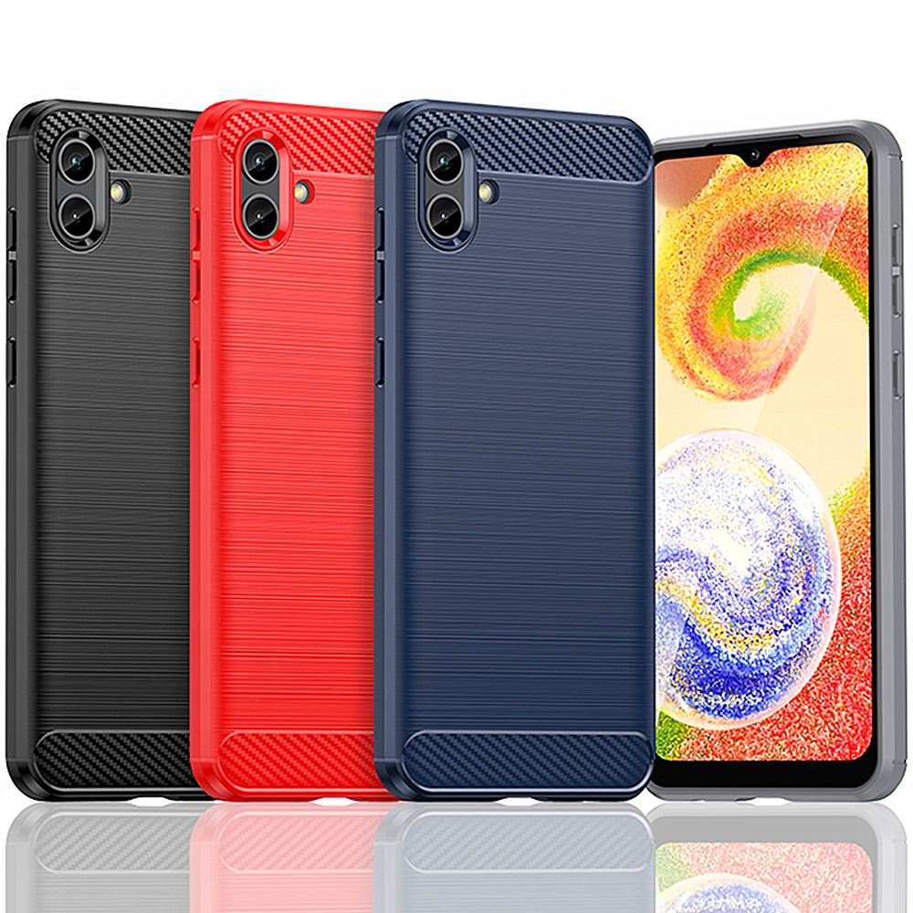 เคส Samsung A04e case เกรดสูง คาร์บอนไฟเบอร์ อ่อนนุ่ม เคสมือถือ เคส ...