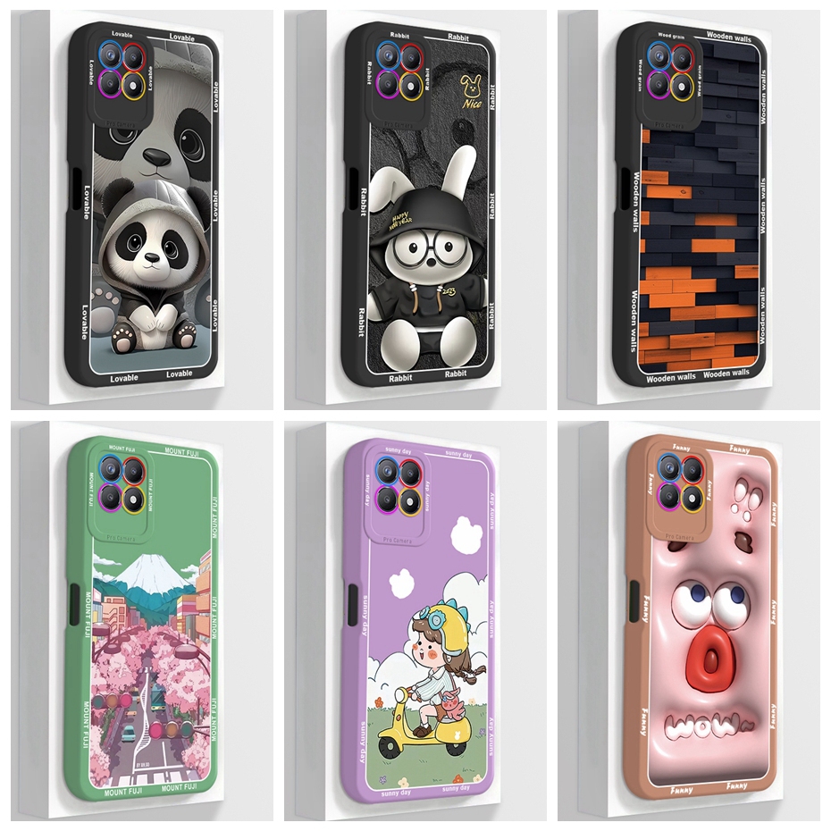 เคสโทรศัพท์มือถือนิ่ม แบบป้องกัน พิมพ์ลายแพนด้า สําหรับ Realme Narzo 50 ...