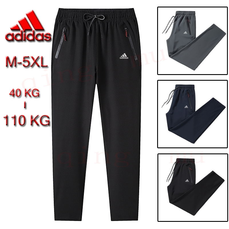 Adidasกางเกงกีฬาลําลอง ผ้าเรยอน 100% แต่งซิป ทรงหลวม สไตล์เกาหลี เหมาะ ...