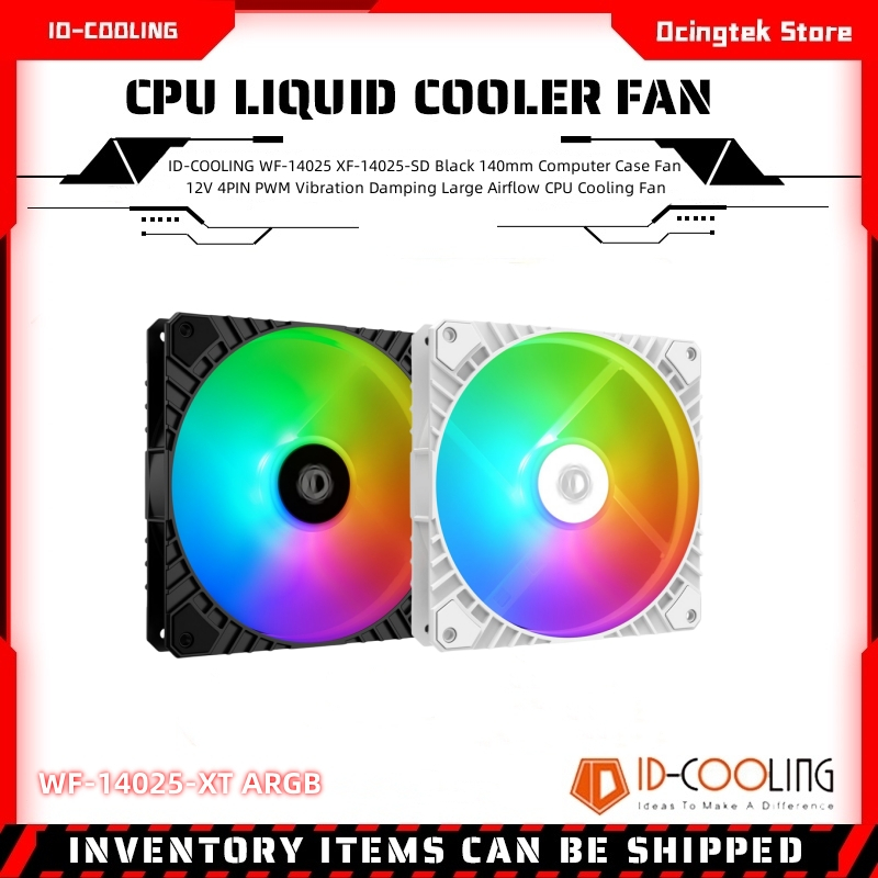 Id-cooling WF-14025-XT-ARGB XF-14025-SD พัดลมระบายความร้อน CPU 12V 4PIN PWM 140 มม. สีดํา ...