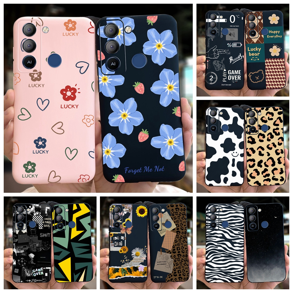 Tecno Pop 5 Lte เคส Pop5 Lte BD4 BD4i BD4a พิมพ์น่ารัก ซิลิโคนนุ่ม TPU ...