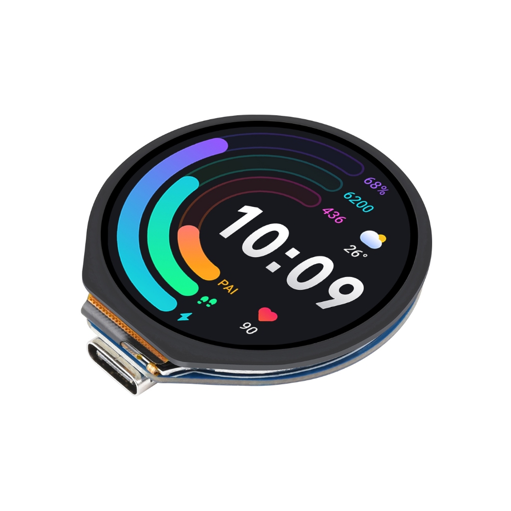 1.28inch หน้าจอสัมผัส Touch Screen Round LCD Display Sensor Module for RPI RasPi Raspberry Pi ...