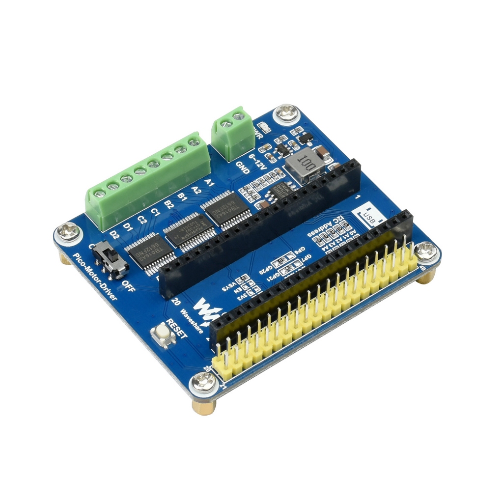 4-Channel DC Motor Driver Module Breakout Shield Expander Expansion Board HAT for RPI Raspberry ...