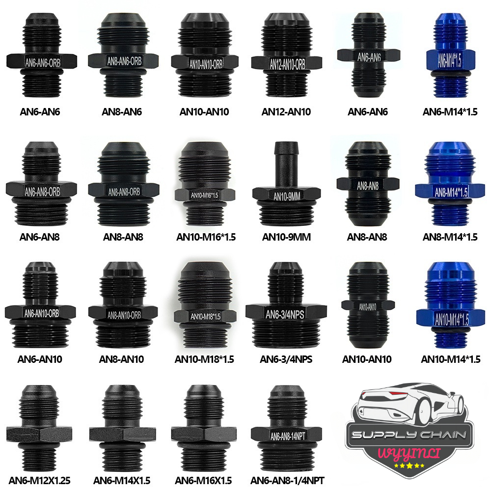 อะแดปเตอร์ข้อต่อท่อน้ํามันเชื้อเพลิง AN6 AN8 AN10 AN12 To AN To M16 M18x1.5 | Shopee Thailand