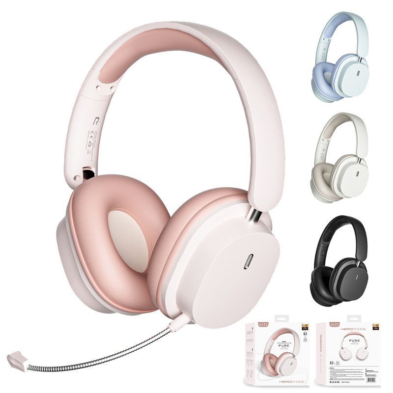 【ขายดี】SY-T2 หูฟังบลูทูธไร้สาย พร้อมไมโครโฟนสเตอริโอ รองรับการ์ด TF สอง ...