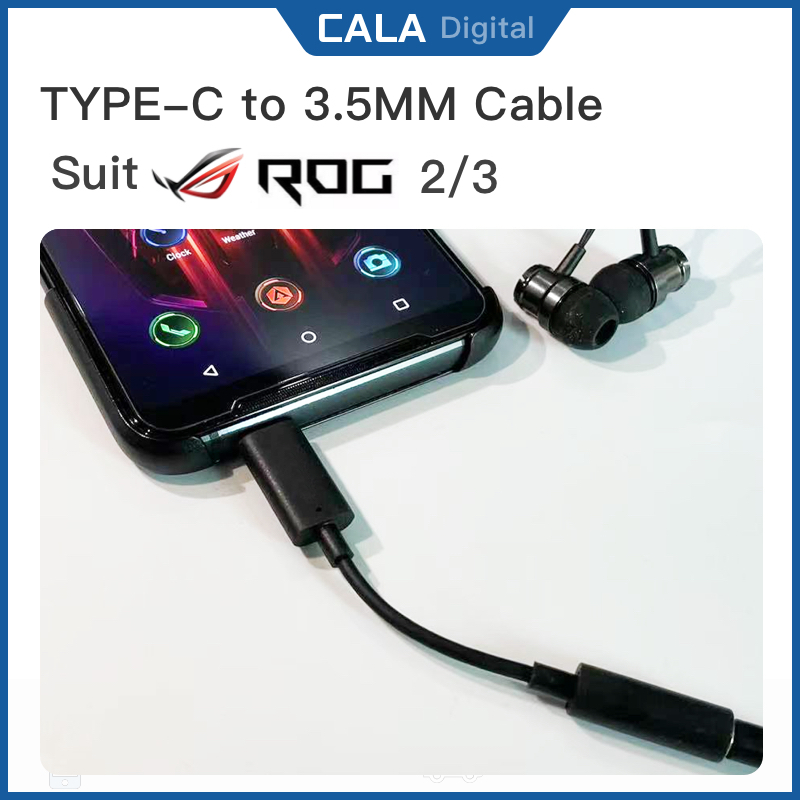 Rog3/rog2 สายอะแดปเตอร์หูฟัง (CALA Edition) TYPE-C เป็นตัวแปลงเสียงดิจิทัล 3.5 มม. | Shopee Thailand