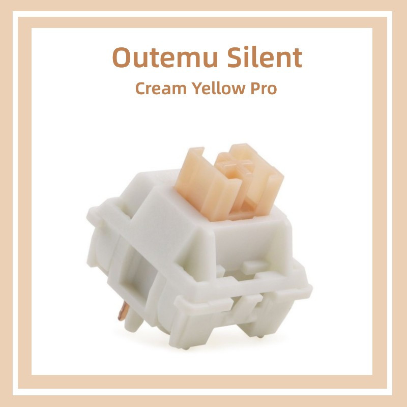 (10/30 PCS) Outemu Silent Cream Yellow Pro Switches [Tactile] สวิตช์ ...