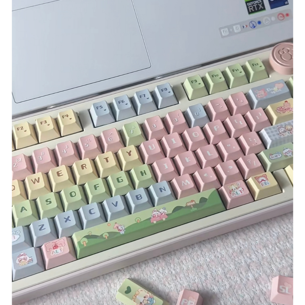 140 คีย์ ปิคนิค Keycap Cherry/FOA ความสูง PBT วัสดุ ระเหิดความร้อนห้า ...