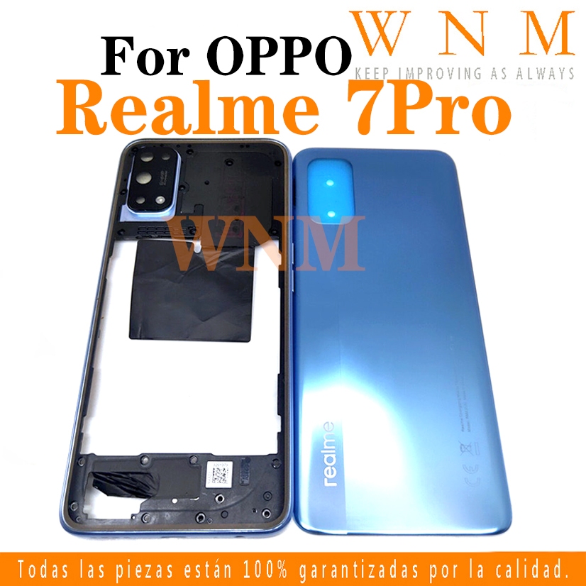 ใหม่สําหรับ OPPO Realme 7 Pro RMX2170 Full Housing Bezel ฝาหลัง ...