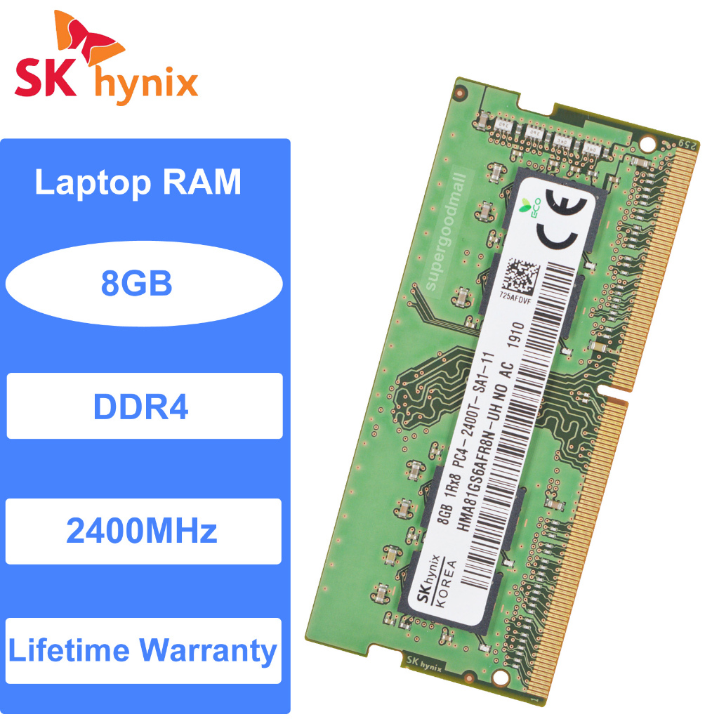 SK Hynix แรมหน่วยความจําแล็ปท็อป 4GB 8GB 16GB DDR4 2400Mhz 2666Mhz 2133Mhz 3200Mhz 1.2V 260Pin ...