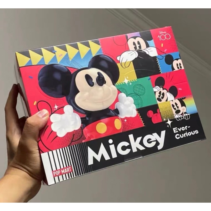 ของแท้ POPMART Mickey Ever-Curious 12 box（Probability getting a secret ...