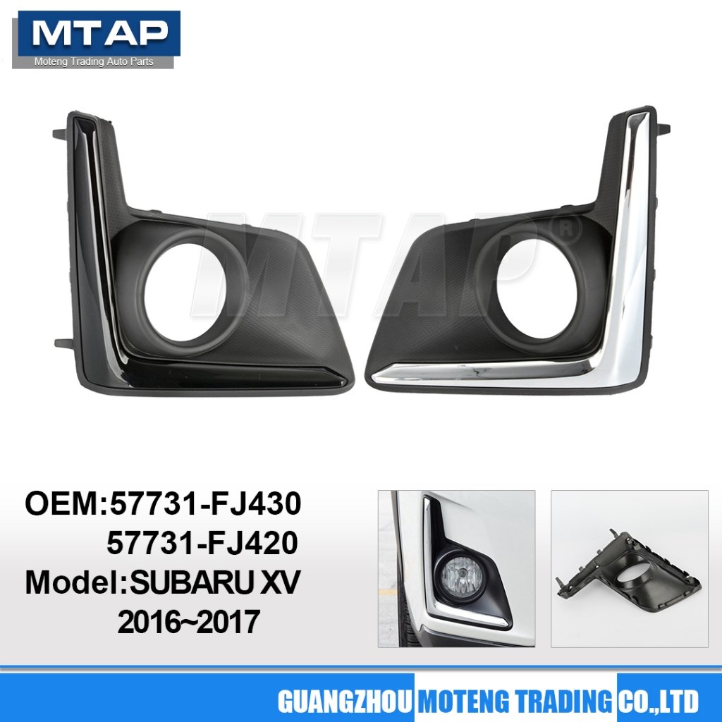 ด้านหน้าหมอกสําหรับ SUBARU XV Crosstrek 2016-2017 Bright สีดําสไตล์หมอก ...