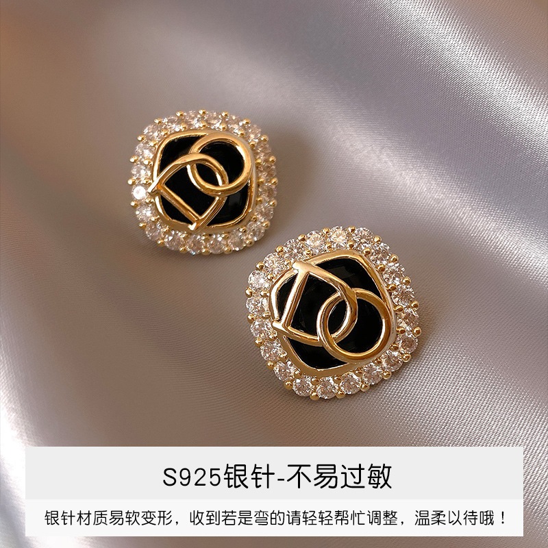 ต่างหูเงิน 925 สไตล์เกาหลี | Shopee Thailand