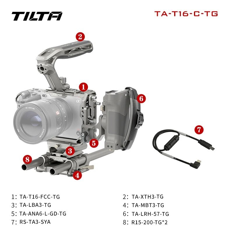 Tilta TA-T16-C-B กรงกล้อง แบบเต็ม น้ําหนักเบา สําหรับ Sony FX3 FX30 Pro FX3 FX30 | Shopee Thailand