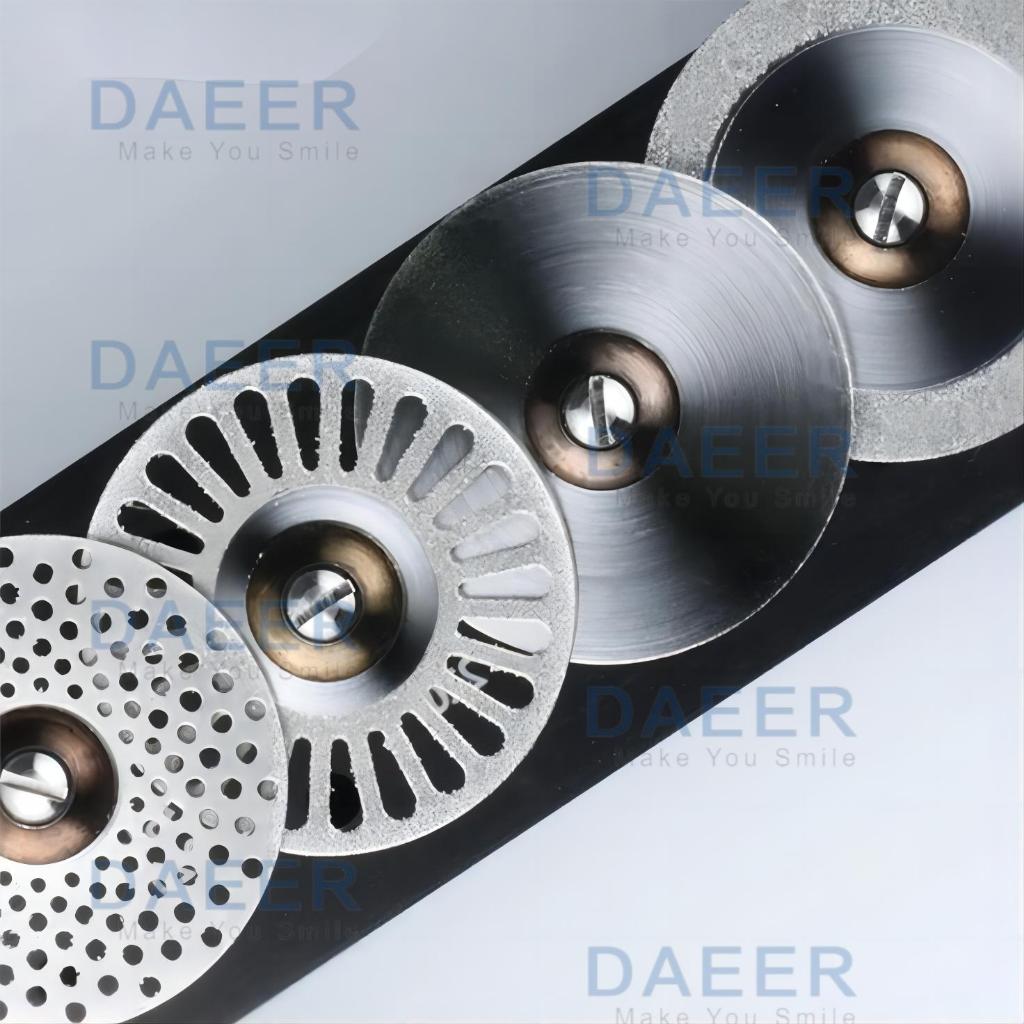 5 ชิ้น Dental Polish Diamond Disc Ultral Thin Double Side Grit Cutting ...