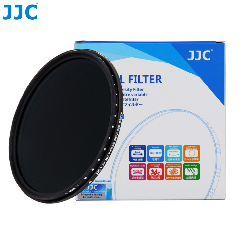JJC VND Filter ND2-ND400 ตัวกรองความหนาแน่นเป็นกลางแบบปรับได้ ND Filter ...