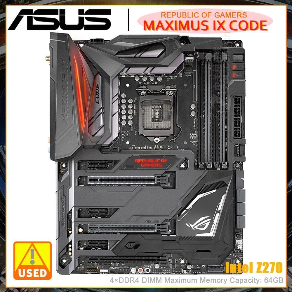 1151 เมนบอร์ด ASUS ROG MAXIMUS IX CODE เมนบอร์ดการทําเหมืองแร่ Intel ...