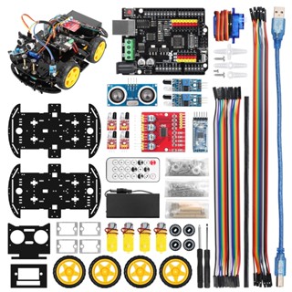 [พร้อมส่ง] Tscinbuny ขายดี หุ่นยนต์รถยนต์อัจฉริยะ 4WD สําหรับ Arduino Robot Stater Kit Make ...