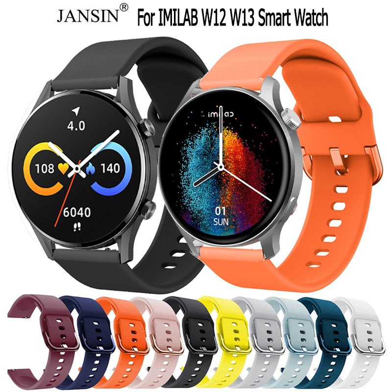 สาย IMILAB W13 สายนาฬิกา ซิลิโคน สำหรับ imilab w13 w12 นาฬิกาสมาร์ทวอ ...