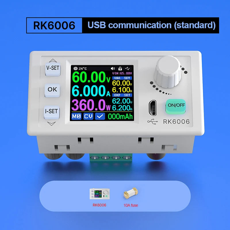 Rk6006 RK6006-BT พาวเวอร์ซัพพลายควบคุมแรงดันไฟฟ้า 6A 60V DC DC RK6006-C ...