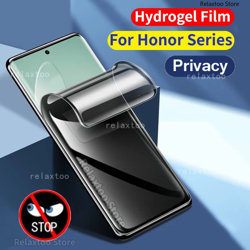 Privacy Soft Hydrogel Film For Honor 200 100 90 70 60 20 Magic7 Magic4 Magic5 Magic6 Pro Lite ...