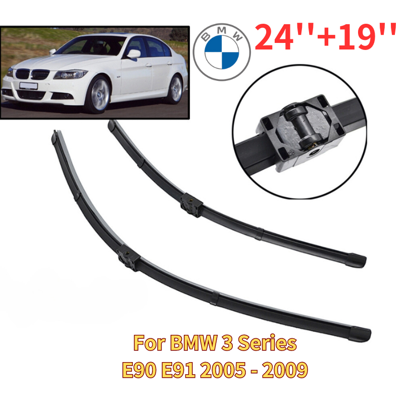 ชุดใบปัดน้ําฝนกระจกด้านหน้า สําหรับ BMW 316 318 320 E90 E91 2005-2009 ...