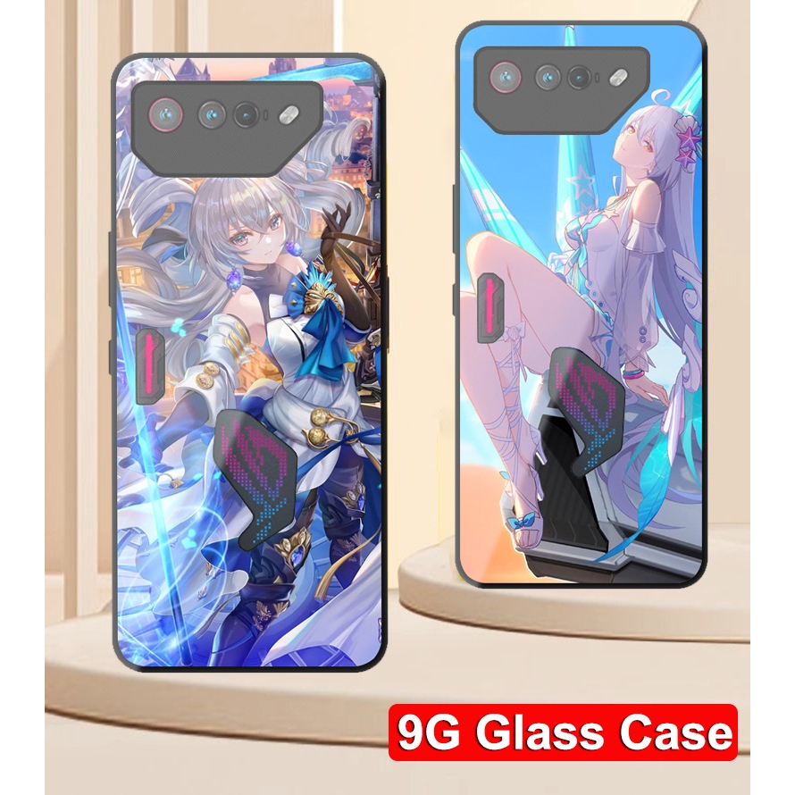 กรณีสําหรับเล่นเกมสําหรับ Asus ROG โทรศัพท์ 7 6 5 5S 3 2 สําหรับ ROG2 ROG3 ROG 5 5S 6 9H กระจก ...