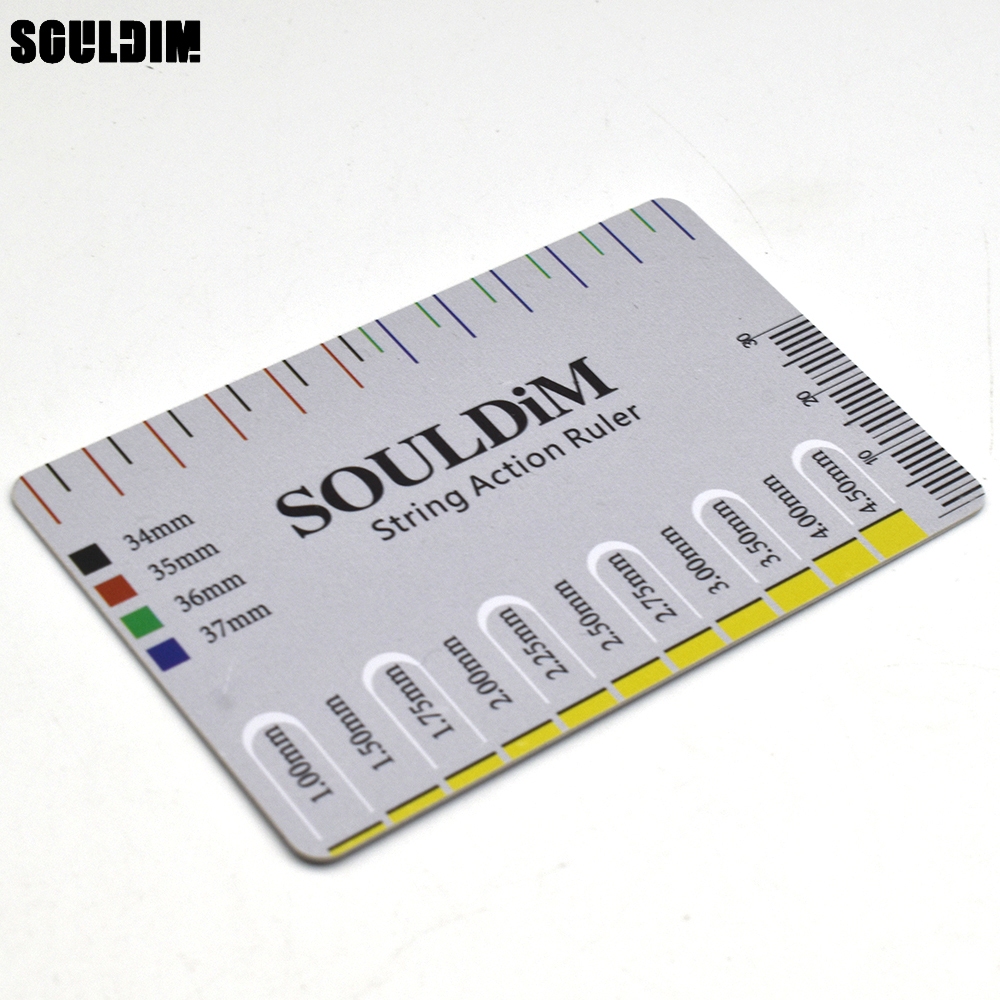 สายกีตาร์ Action Gauge String Pitch ไม้บรรทัดการ์ด Luthier เครื่องมือ Shopee Thailand