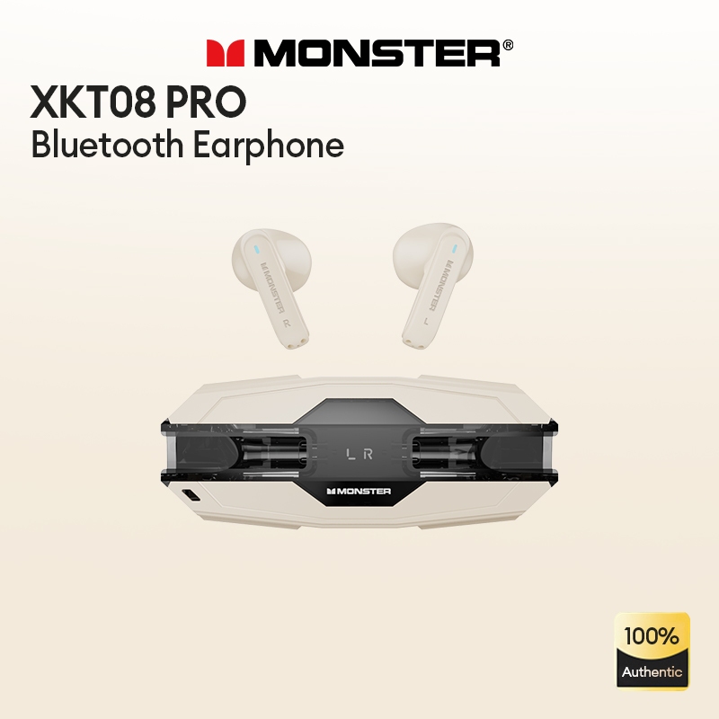 Monster XKT08 PRO หูฟังบลูทูธไร้สาย เสียง HiFi ความทนทานสูง | Shopee ...