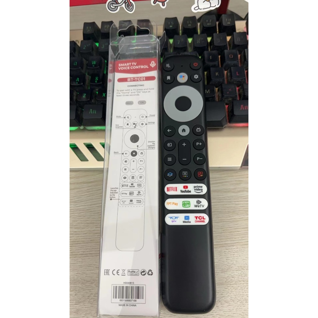 รีโมทคอนโทรลเสียง tcl ใหม่ทั้งหมด universal RC901v RC902V ใช้ได้กับปุ่ม ...