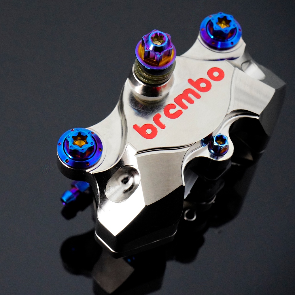 RTAMO ชุดน็อต สำหรับ Brembo 2 Pot 4 Pot ปักข้าง ปั๊ม Brembo CNC 2 Pot 4 Pot Titanium แท้ 100% ...