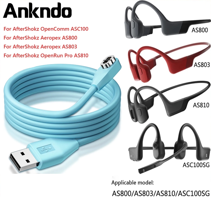 Ankndo สายชาร์จ หูฟัง AfterShokz Aeropex AS800 แบบ แม่เหล็ก USB Charger ...