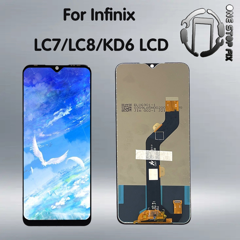 อะไหล่หน้าจอสัมผัส LCD แบบเปลี่ยน สําหรับ TECNO POUVOIR 4 LC7 POUVOIR 4 ...