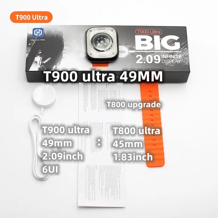 2024 ใหม่ T900 Ultra Super Smart Watch Series Super Bluetooth Call IP67 ...