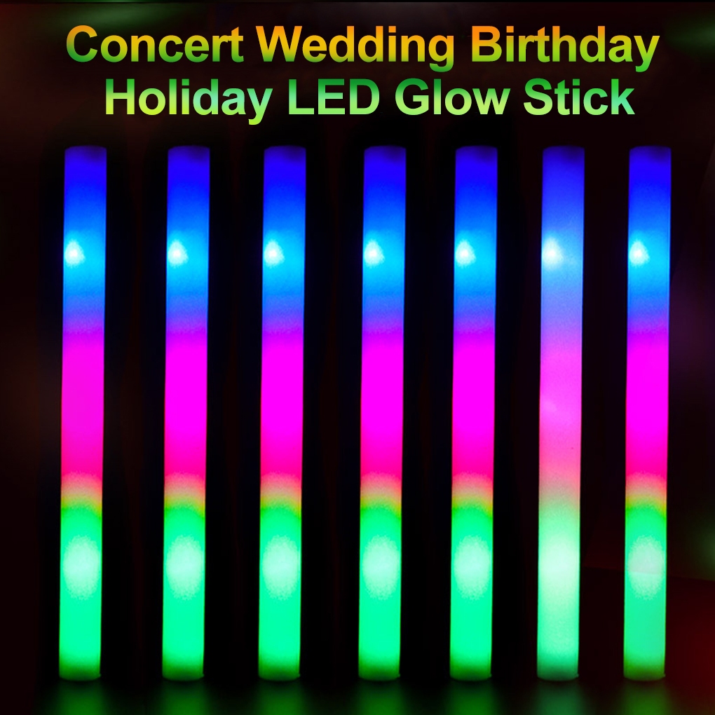 Music Concert Glow Stick Nightclub Holiday Banquet Flashing LED Sticks ...