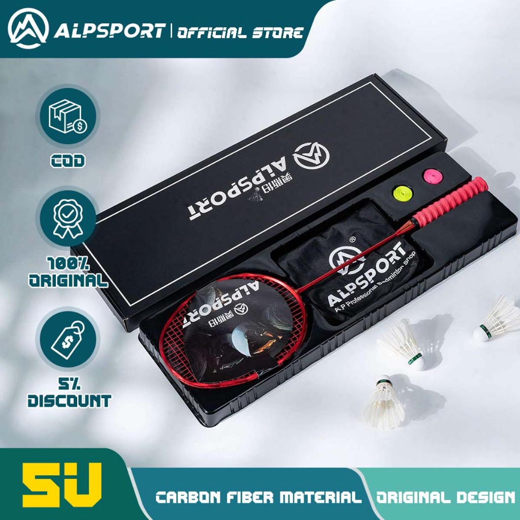 ALP V5 PRO 5U 72g Ultralight G5 100% คาร์บอนไฟเบอร์ไม้แบดมินตันพร้อม ...