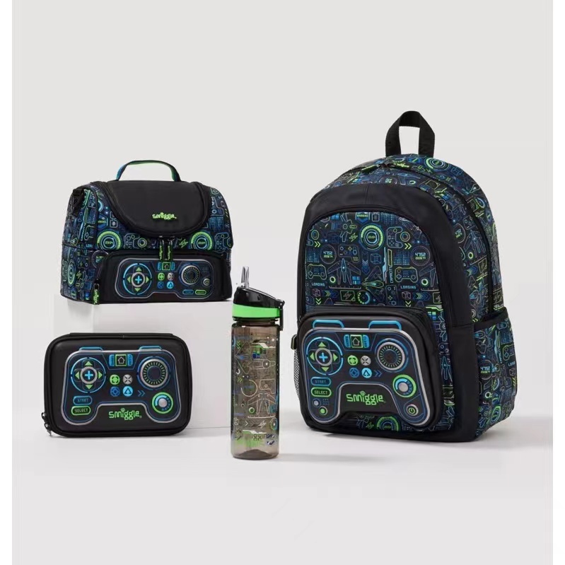 Smiggle GAME กระเป๋าเป้สะพายหลัง สไตล์คลาสสิก สําหรับเด็กประถม | Shopee ...
