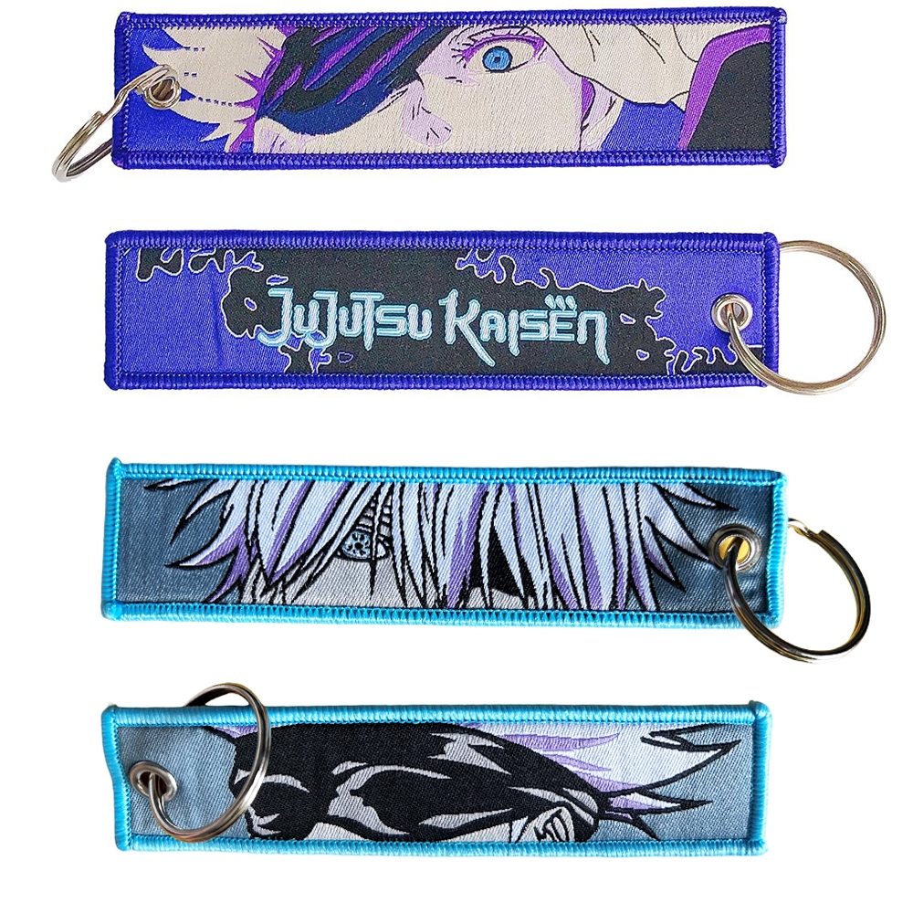 พวงกุญแจป้ายแท็ก ปักลายอนิเมะ Jujutsu Kaisen Gojo Satoru สําหรับรถ ...