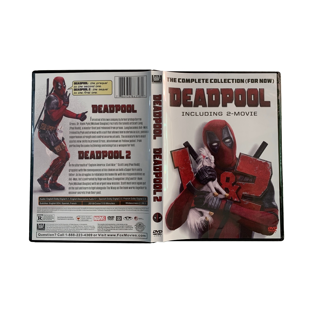 แผ่น Dvd Marvel Series Deadpool 1-2 2 แผ่นคําบรรยายภาษาอังกฤษ สําหรับ ...